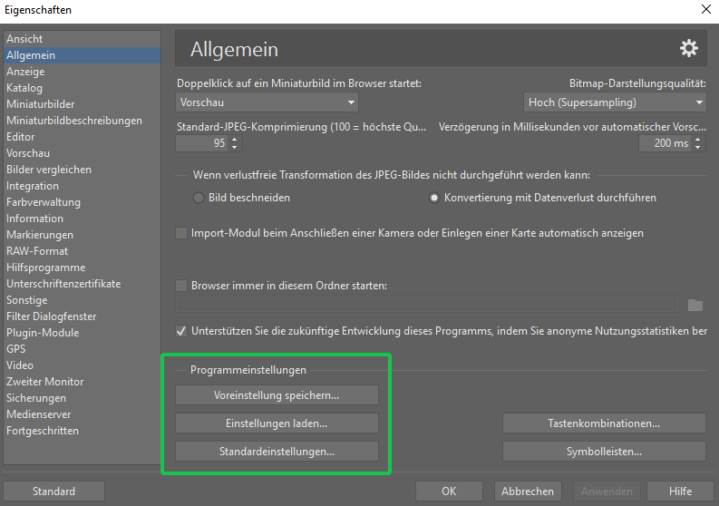 Zoner Photo Studio persönlich anpassen | Fotografieren lernen von Zoner Photo Studio